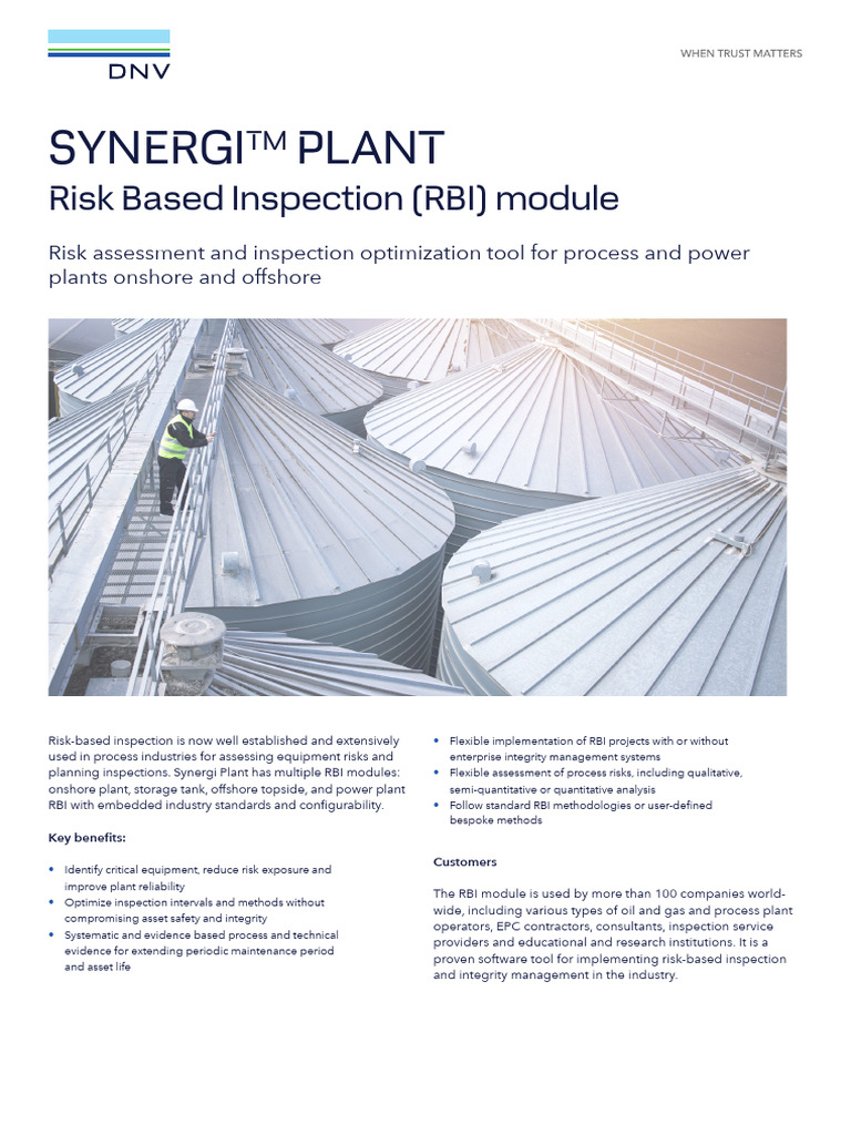 Synergi Plant RBI Module Overview | PDF | Risk | Computing