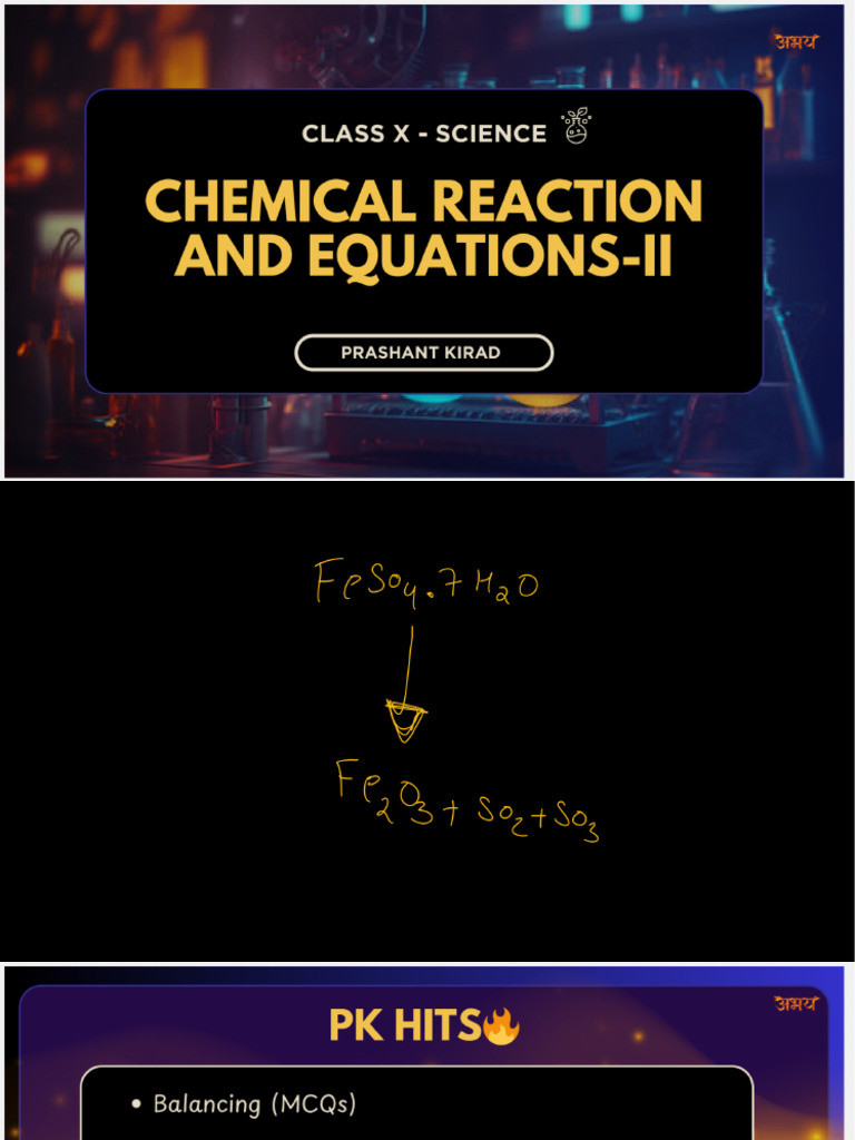 Chemical Reactions and Equations - 2 | PDF