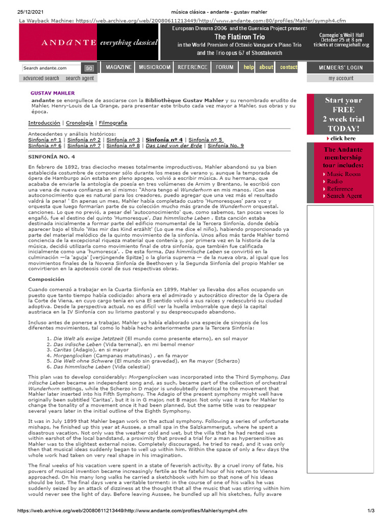 Gustav Mahler - PDF 4 | PDF