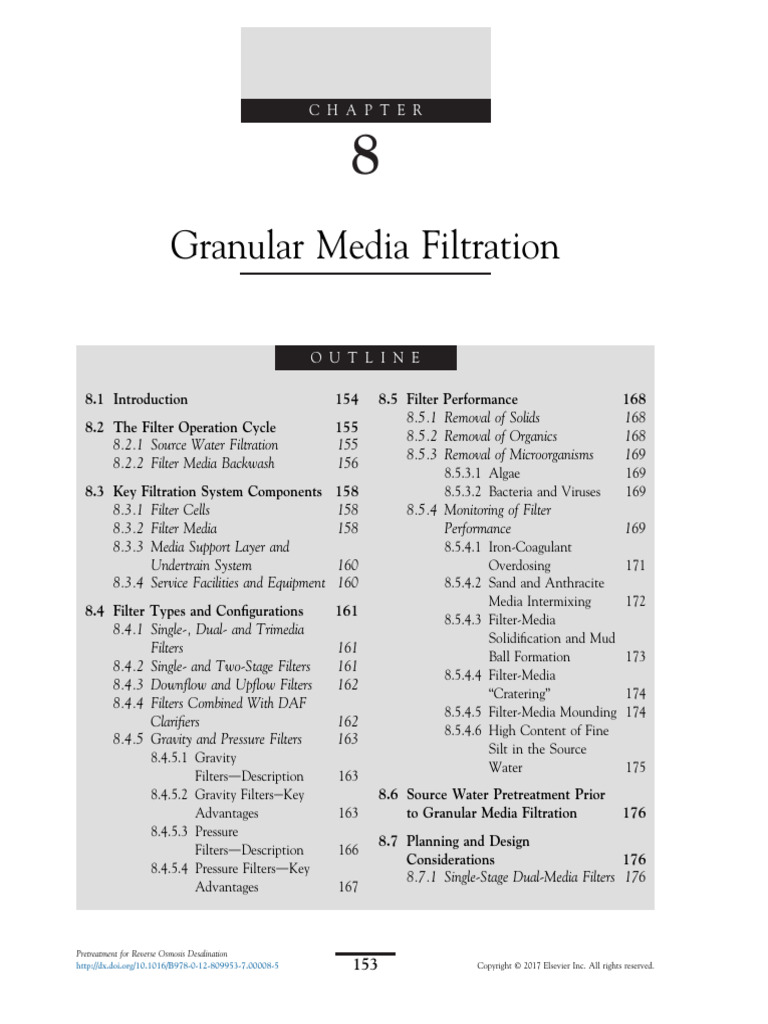 Granular Media Filtration | PDF | Filtration | Desalination