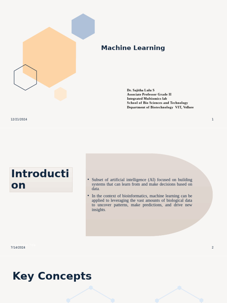 Machine Learning in Bioinformatics | PDF | Statistical Classification ...
