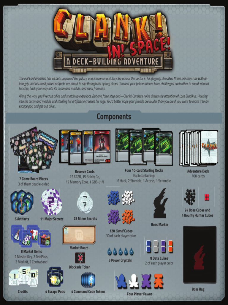 Clank! in Space: Game Setup Guide | PDF