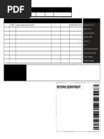 H&M Return Form | PDF