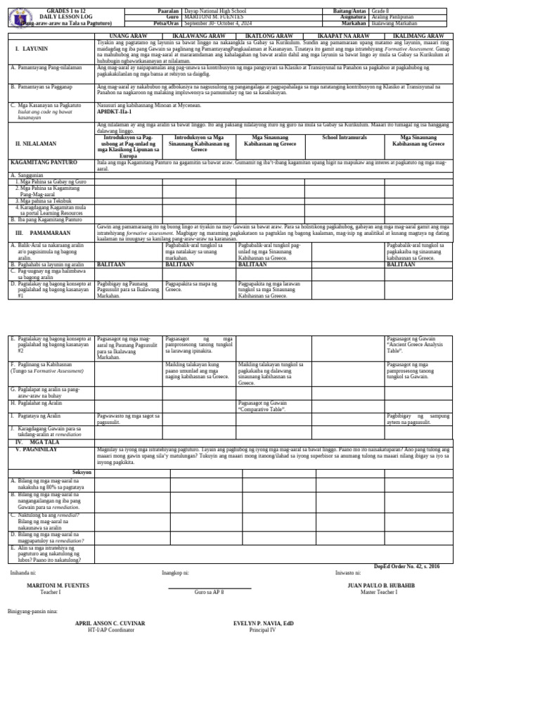 AP DLL 2nd Q Week 1 | PDF