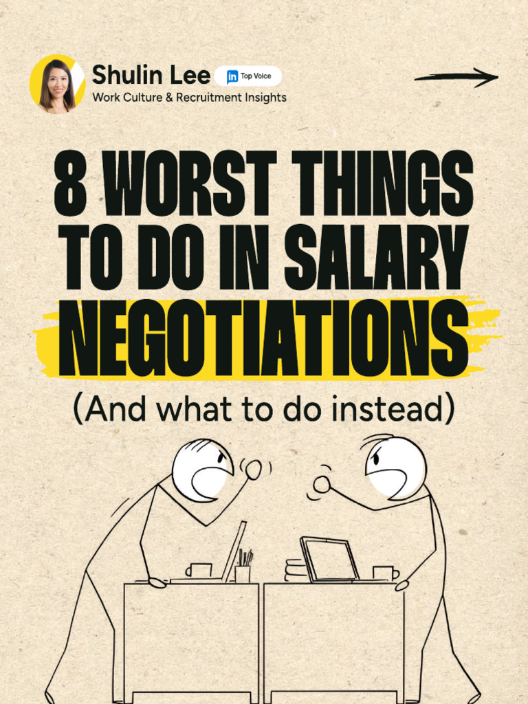 8 Worst Things To Do in Salary Negotiations | PDF