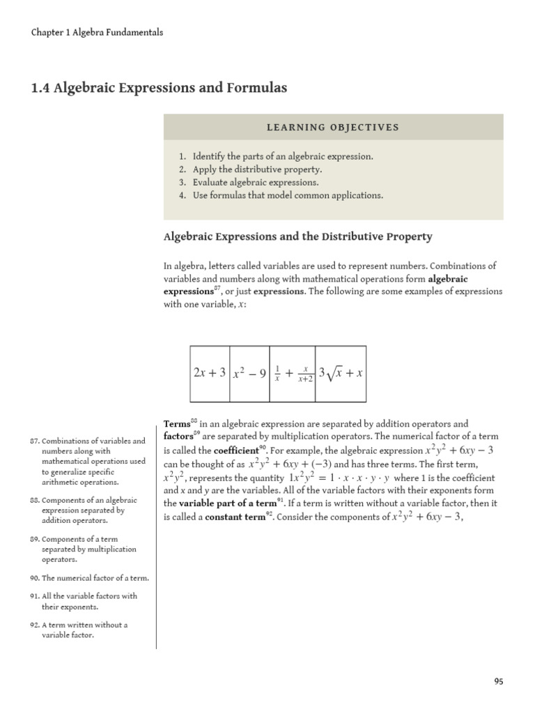 Simplifying Algebraic Expressions | PDF | Area | Multiplication