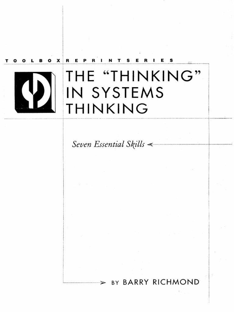 The Thinking in Systems Thinking | PDF