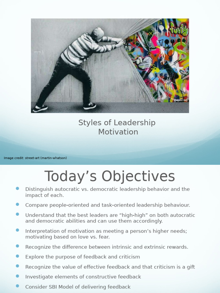 Leadership Styles and Motivation Insights | PDF | Leadership | Motivational