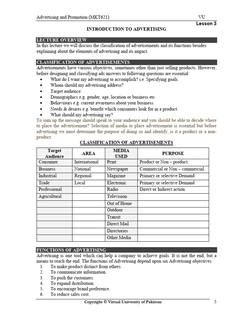 Lesson 3 (1) | PDF | Advertising | Mass Media
