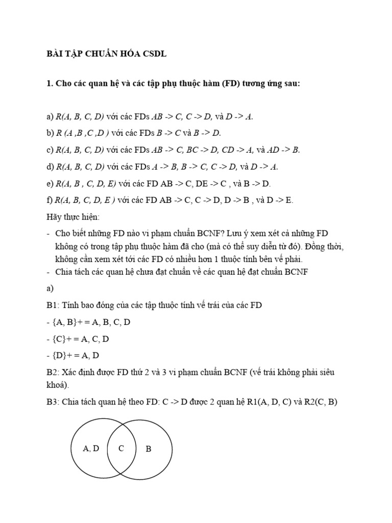DB Normalization Exercises | PDF