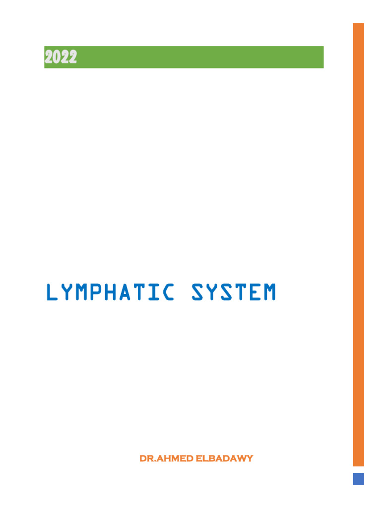 Lymphatic System Overview | PDF | Lymph Node | Lymphatic System