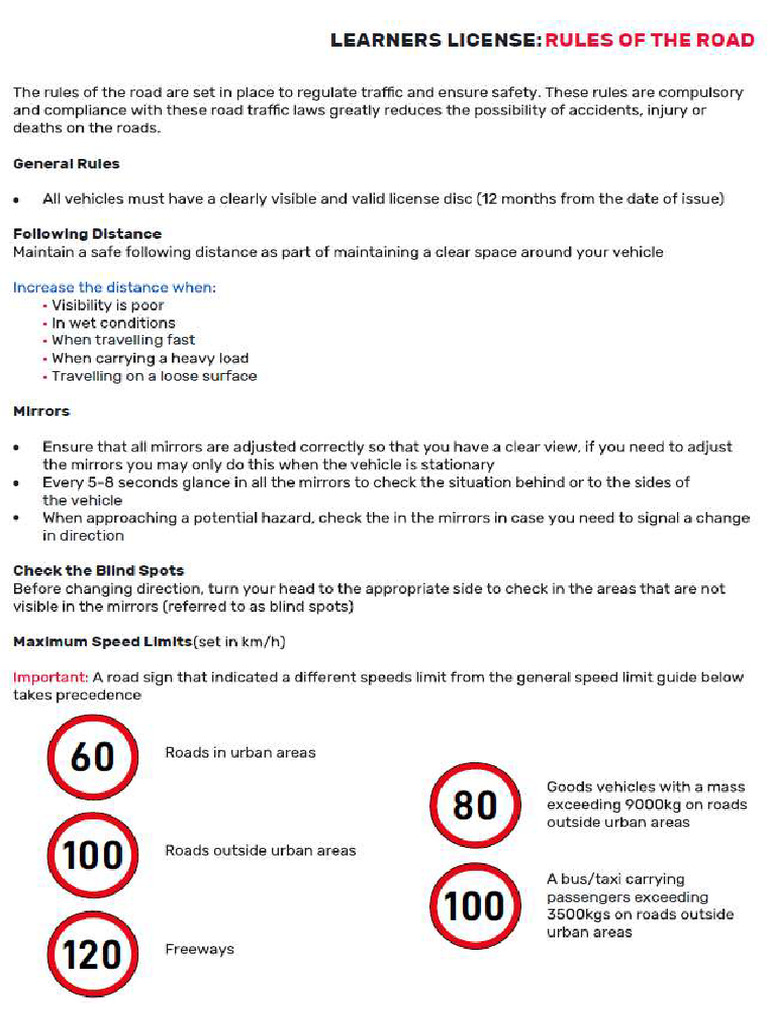 Rules of The Road | PDF