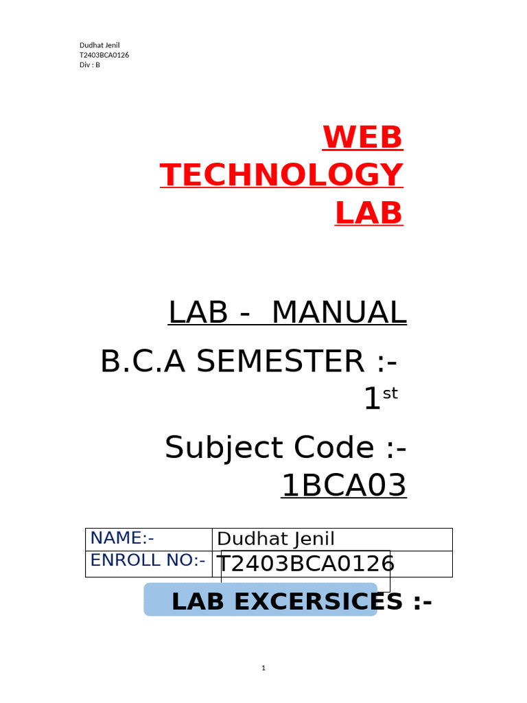 jenil | PDF | Html | Html Element