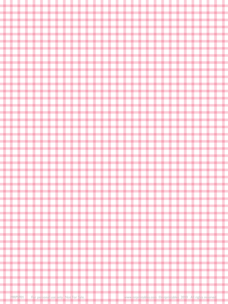 Mrprintables Scrapbook Papers Gingham Check A4 | PDF