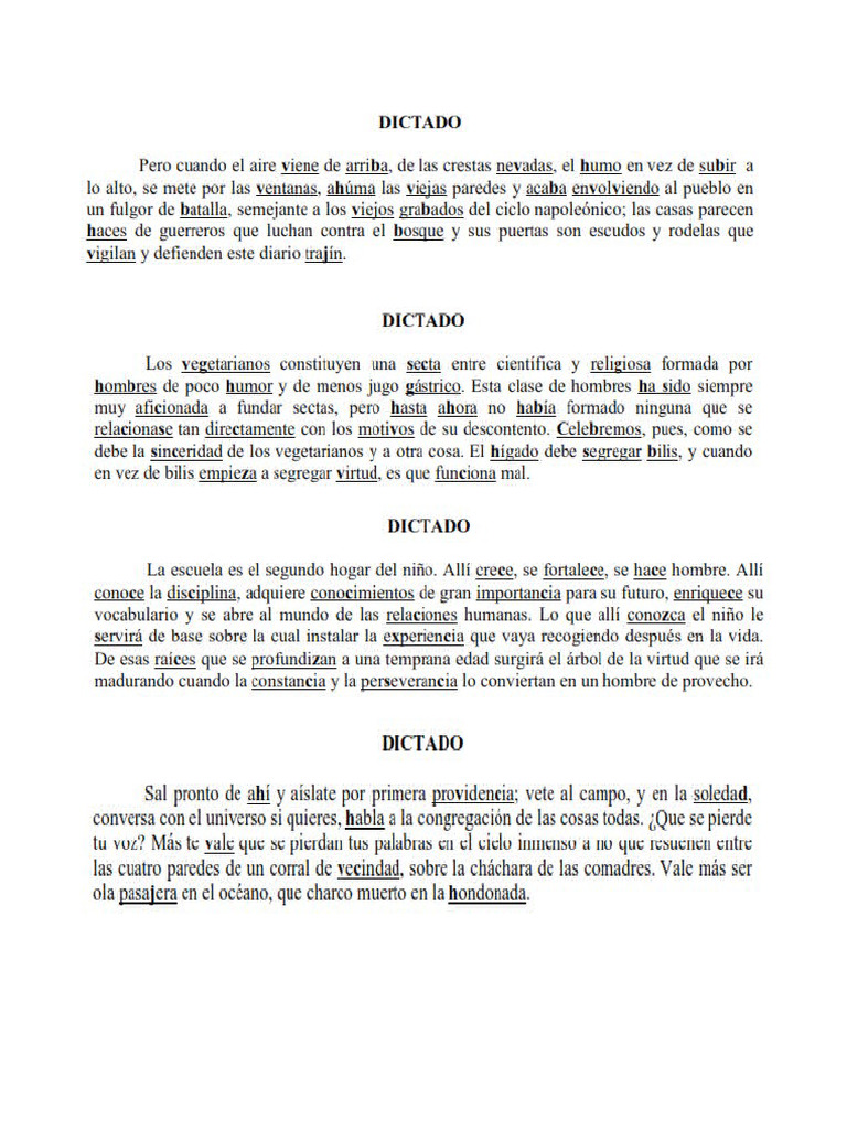 Dictado | PDF