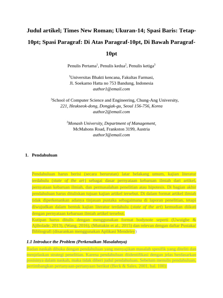 Panduan Menulis Artikel Ilmiah | PDF