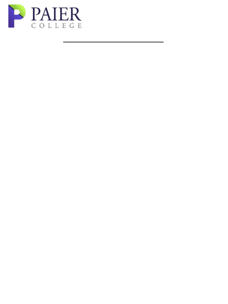 Conditional Acceptance to Paier College | PDF