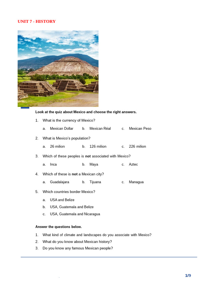 Exploring Mexico's History and Culture | PDF | Mexico | Mexican Cuisine