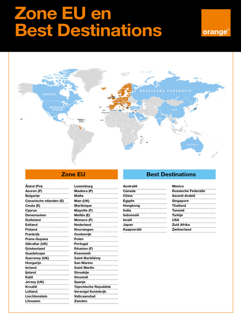 Zones EU Best Destinations NL FINAL | PDF