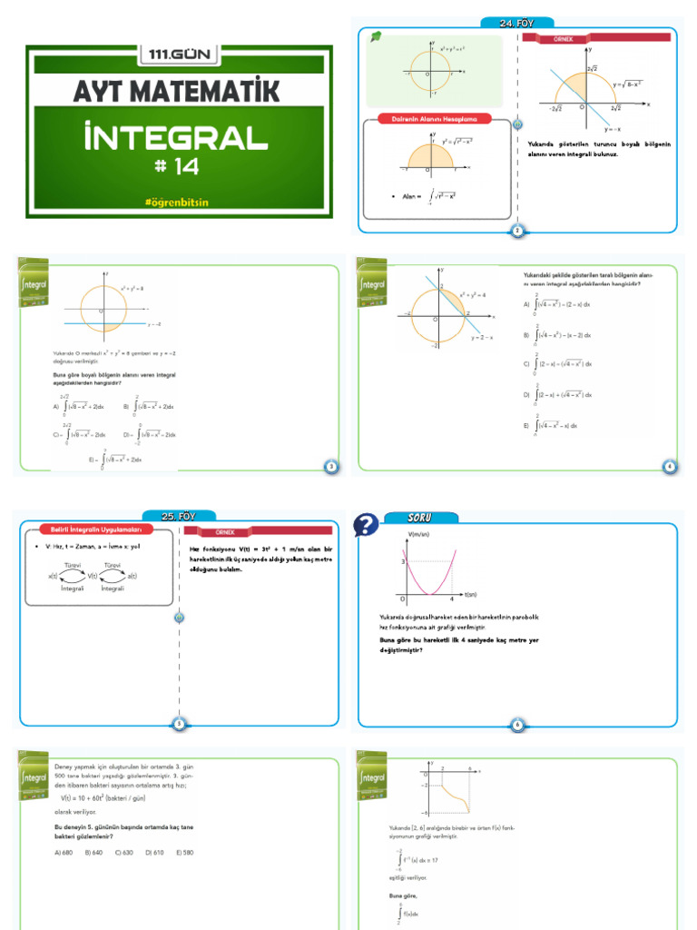 REHBER MATEMATÄ°K AYT KAMPI_Ä°NTEGRAL_14 | PDF