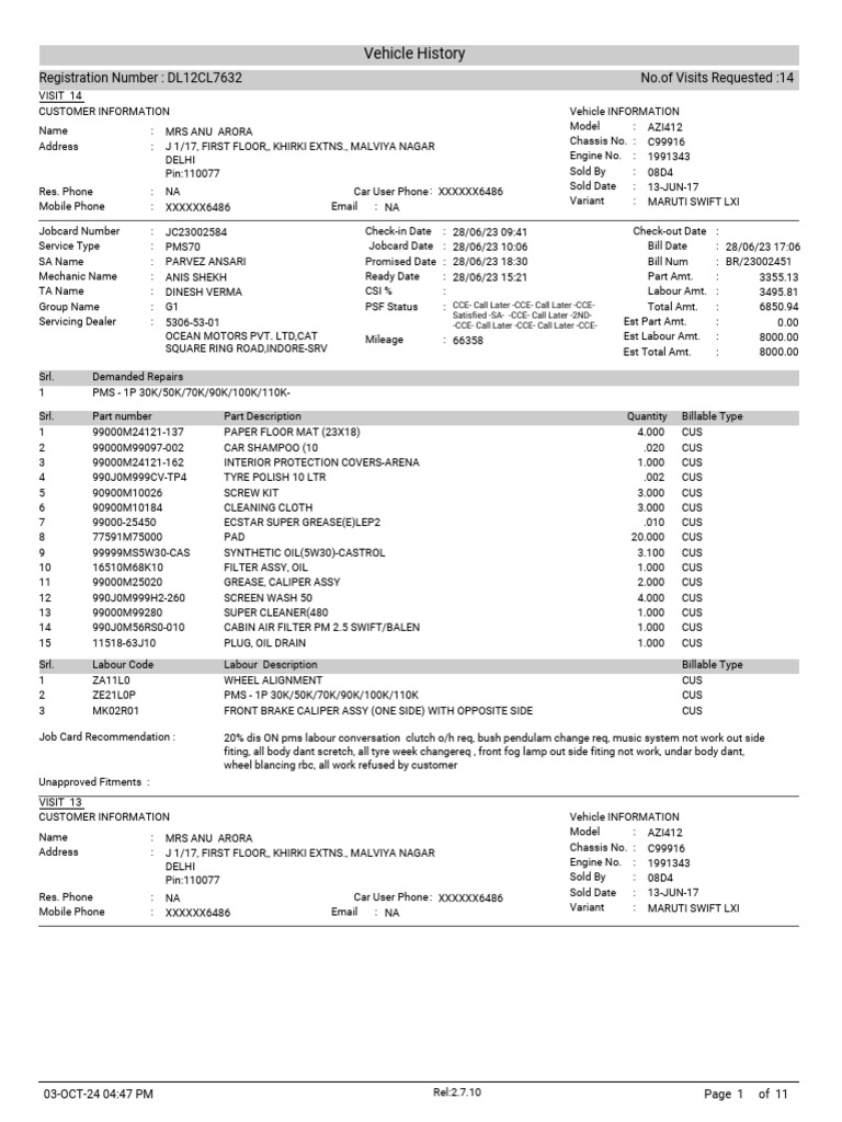 7632 History | PDF | Manufactured Goods | Vehicle Parts