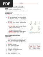 Ankle and Foot Examination OSCE Checklist Geeky Medics | PDF | Foot | Ankle