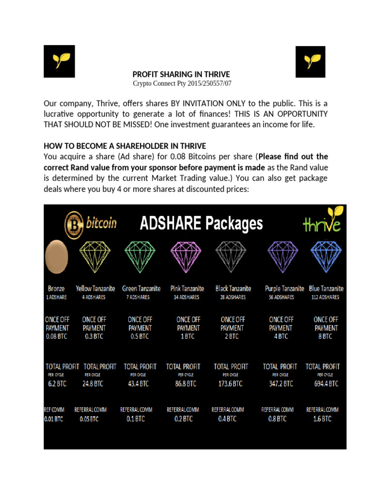 1. Thrive Introduction | PDF | Bitcoin | Currency