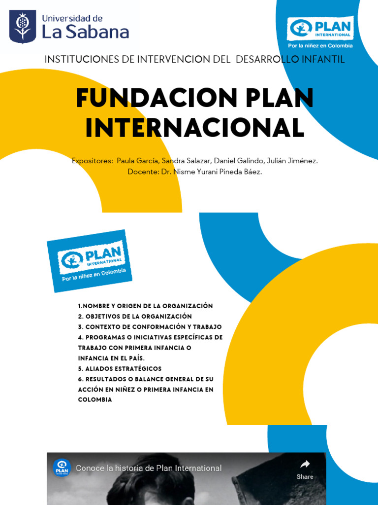 Impacto de Fundación Plan Internacional en Niñez | PDF