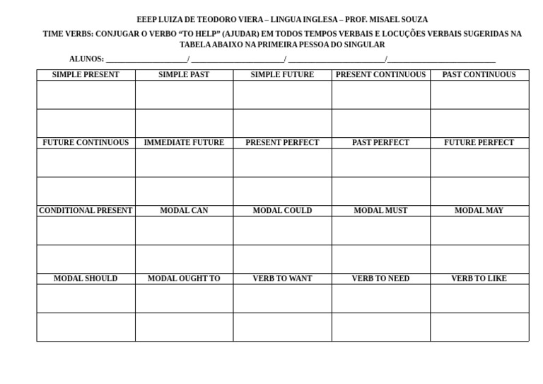Time Verbs | PDF
