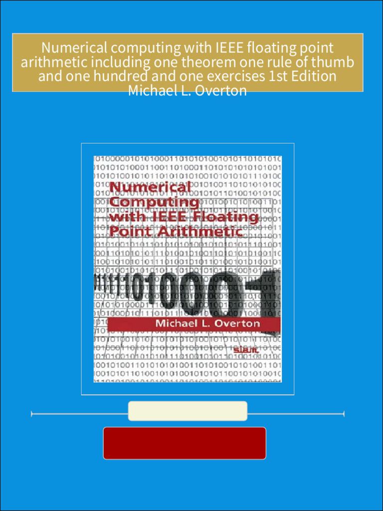Instant Download Numerical Computing With Ieee Floating Point Arithmetic Including One Theorem 