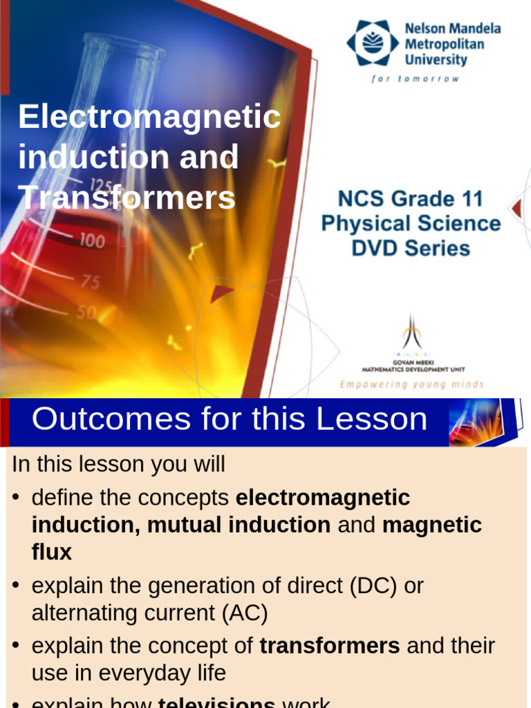 Gr11 Lesson16 Electromagnetic Induction | PDF | Electromagnetic Induction | Inductor
