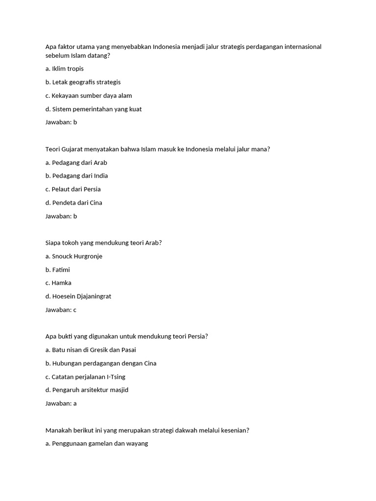Contoh Soal Ski Kelas 12 | PDF