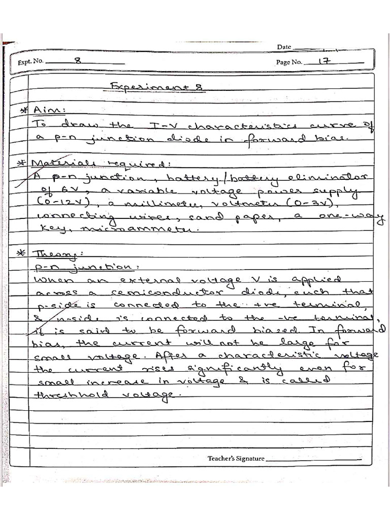 Physics Expt No.8 | PDF