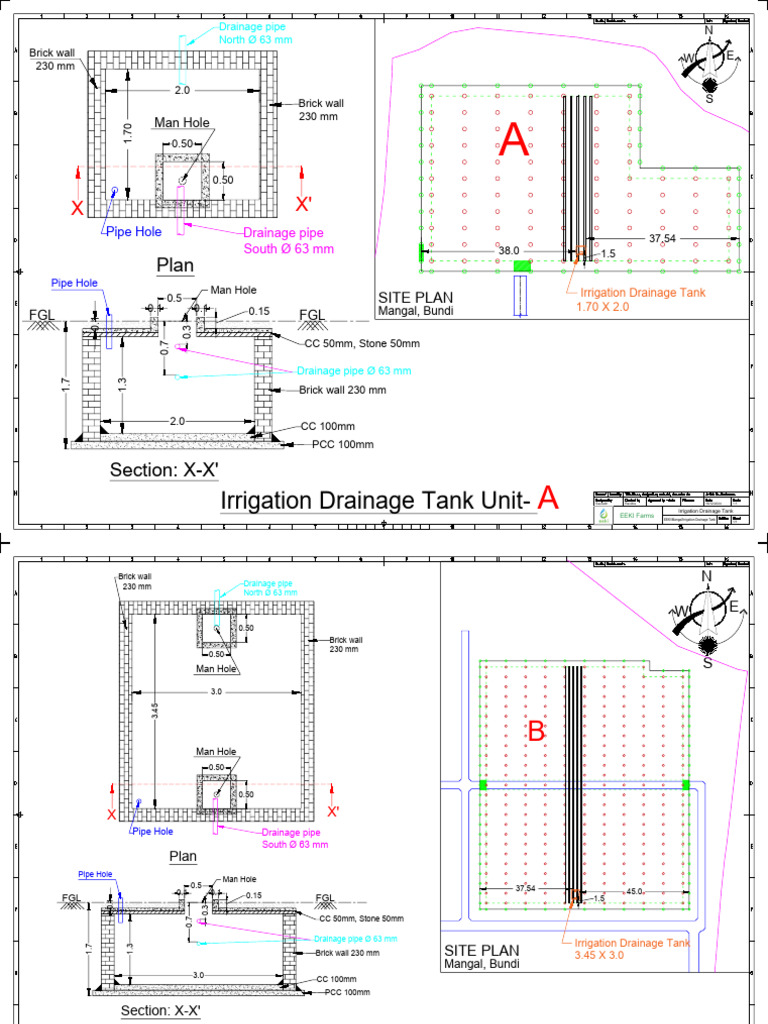 Irrigation Drainage TankUnite-A To P | PDF | Drainage | Sustainable Design