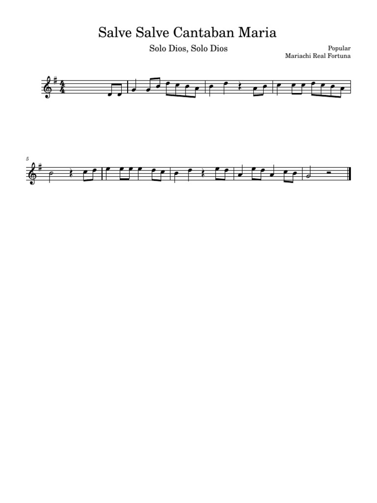 Salve Salve Cantaban Maria | PDF