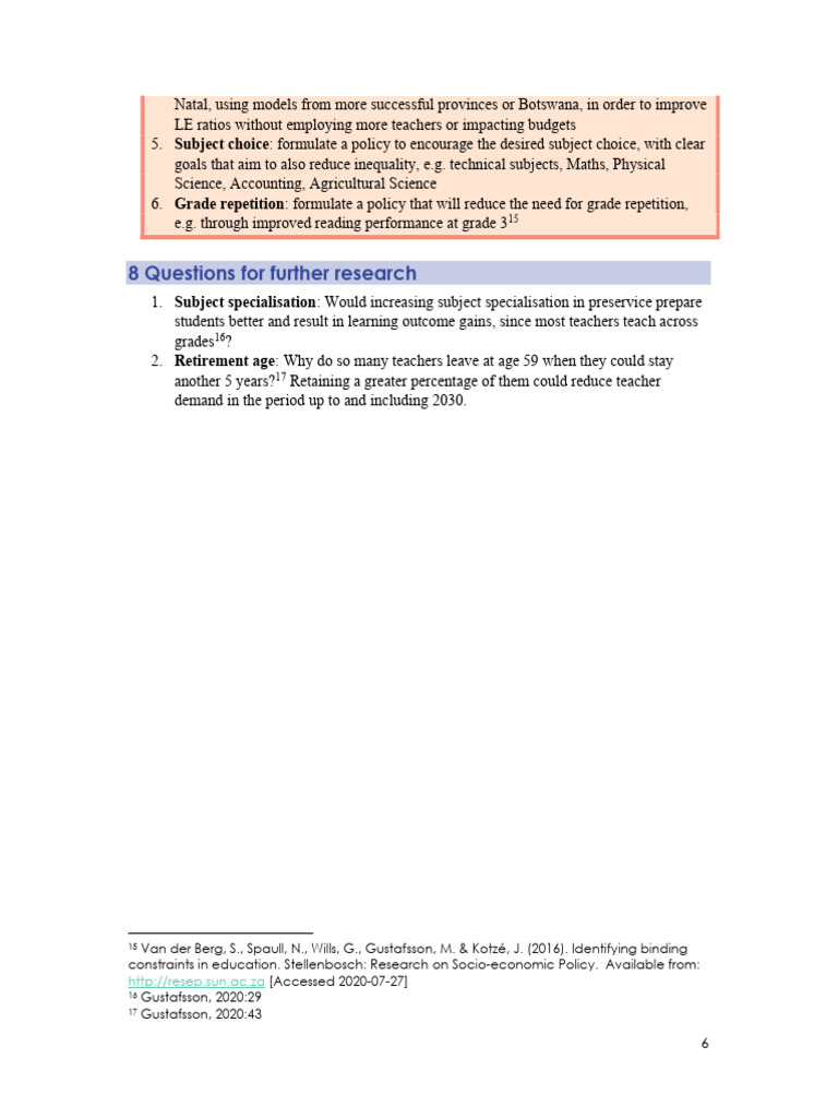 Teacher Demand and LE Ratios Analysis | PDF | Teachers | Policy