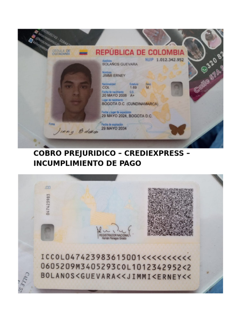 Cedula Yimmy Erney | PDF