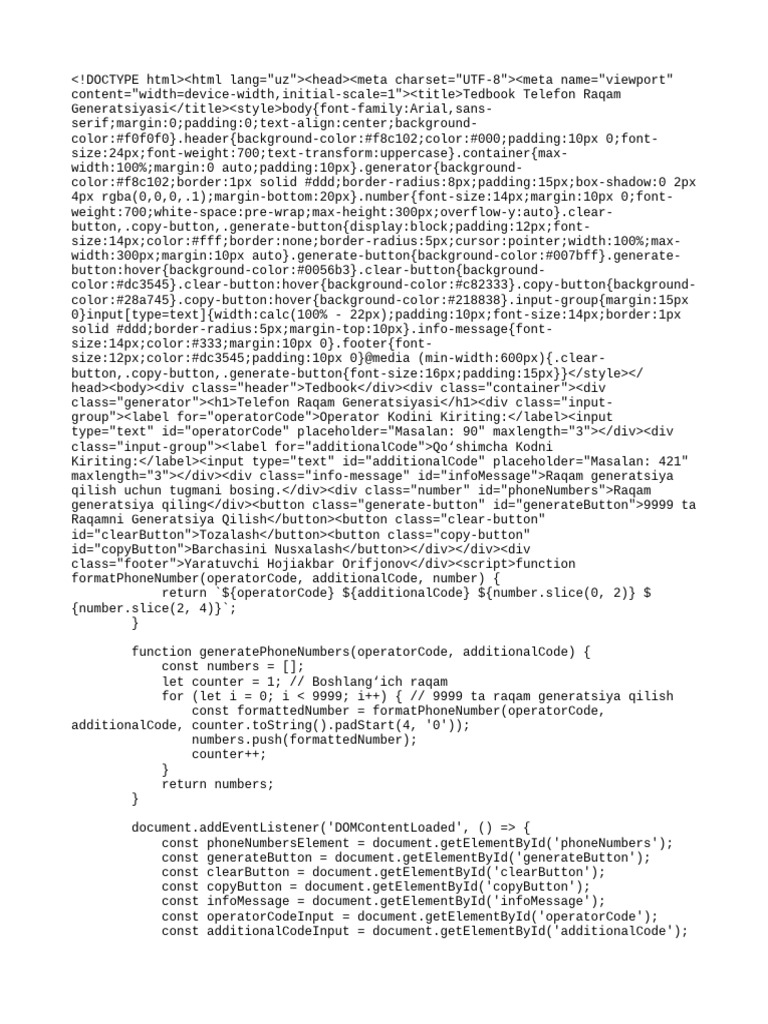 Htmlviewer - HTML 4 | PDF