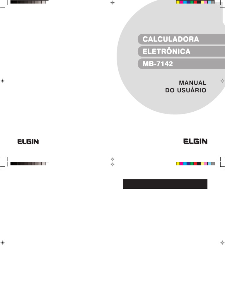 Elgin MB 7142 | PDF | Cálculo | Impressão