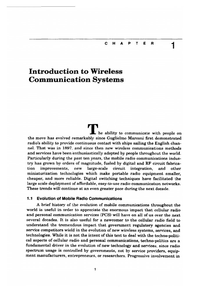Wireless Communications - Principles and | PDF