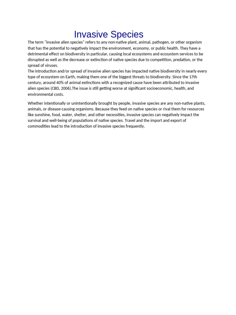invasive species | PDF