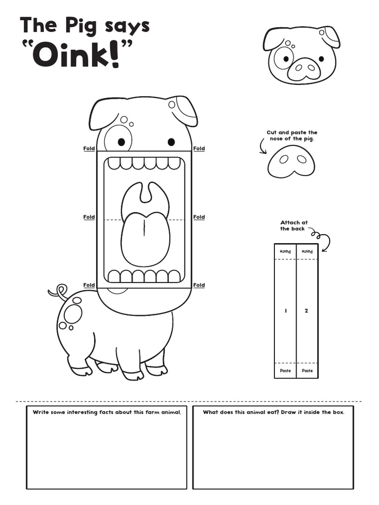 Farm Animal Finger Puppet Crafts | PDF | Domesticated Animals
