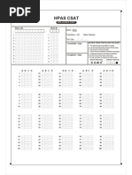 100 Questions OMR Sheet (1) | PDF | Office Equipment | Optical ...