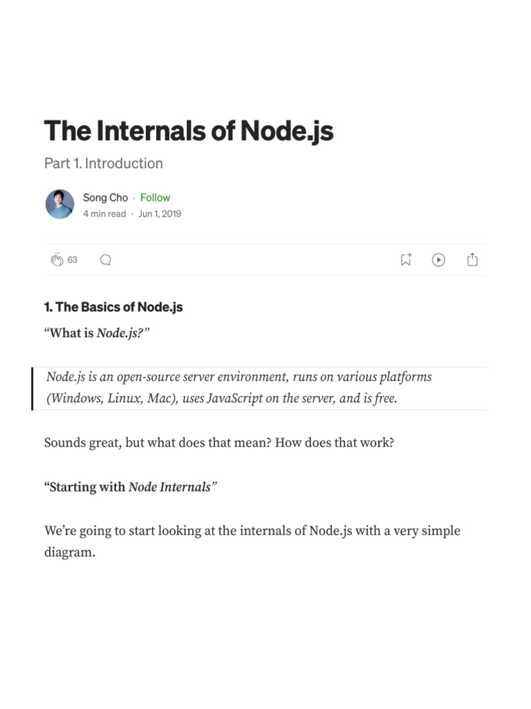 Node.js Internals: V8 and libuv Explained | PDF | Software Development | Computer Architecture