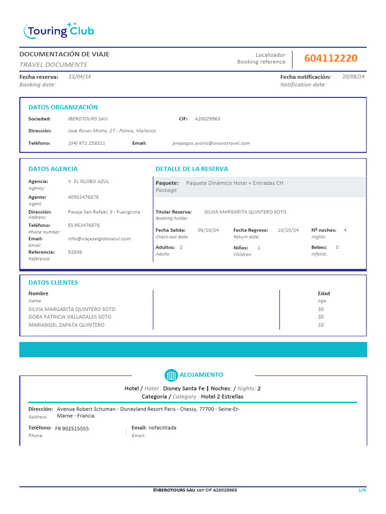 Bono Hotel Disney | PDF | Hotel