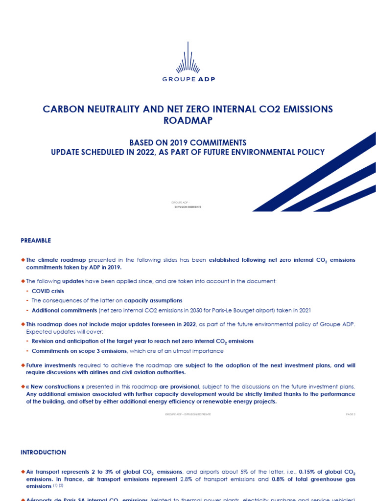 ADP Carbon Neutrality Roadmap 2030-2050 | PDF | Carbon Dioxide ...