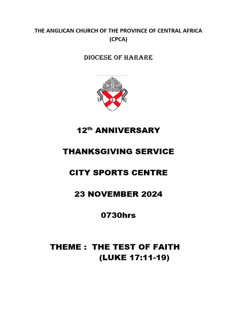 2024 Thanksgiving Program | PDF | Mary, Mother Of Jesus | Protestant ...