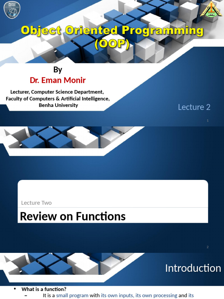 02 Lecture Two | PDF | Parameter (Computer Programming) | Namespace 02 Lecture Two | PDF | Parameter (Computer Programming) | Namespace