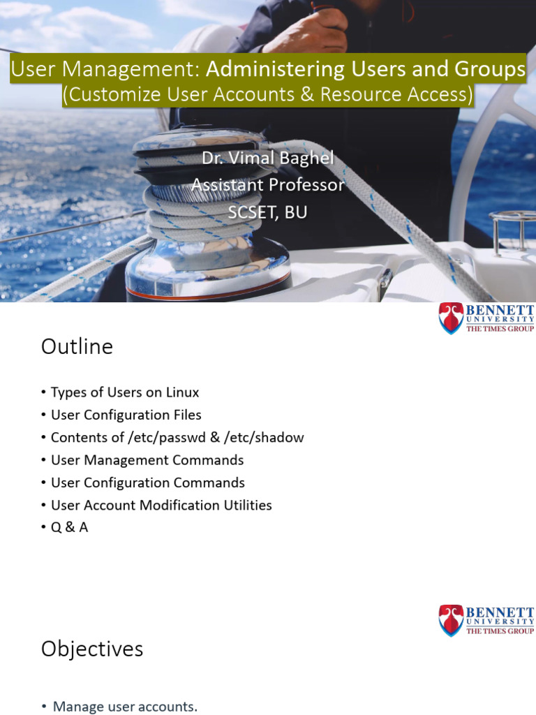 Lecture-4 User Management | PDF | Superuser | Password