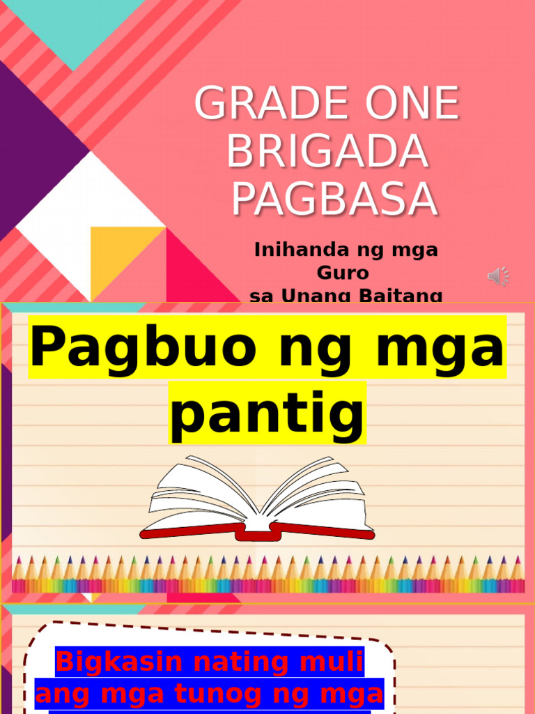Pagbuo NG Pantig | PDF
